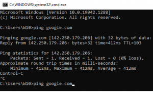 How do you perform Ping Test in the most popular OS?